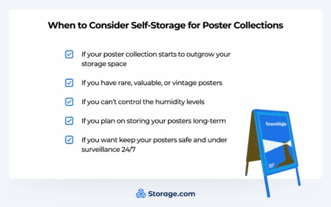 The Best Way To Store Posters: At-Home and Self-Storage Poster ...